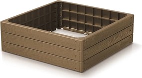 PROSPERPLAST Vyvýšený záhon BASE WOODY ECO WOOD 75,6 cm, naturo ECO