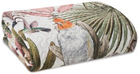 PŘEHOZ NA POSTEL PARROT 170X210 CM VZOROVANÁ