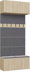 Předsíňová stěna HAGA 2W 100 cm dub Sonoma