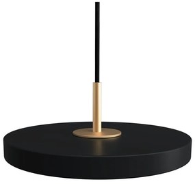 Černé LED závěsné svítidlo s kovovým stínidlem ø 15 cm Asteria Micro – UMAGE