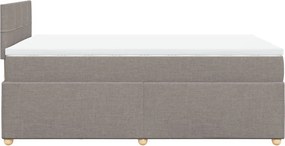 Box spring postel s matrací taupe 120x190 cm textil 3288923