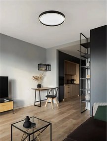 LED stmívatelné černé moderní stropní svítidlo Istos