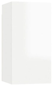 vidaXL TV stolek bílý s vysokým leskem 30,5x30x60 cm dřevotříska