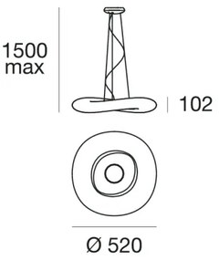 Linea Light 8005 - LED Stmívatelný lustr na lanku MR. MAGOO LED/23W/230V
