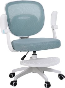 Dětská otočná židle Neoseat JUNI 008 s podnoží — látka, modrá