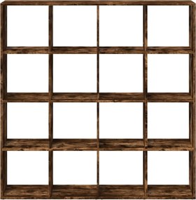 Knihovna kouřový dub 137,5 x 29 x 137,5 cm kompozitní dřevo 3310293