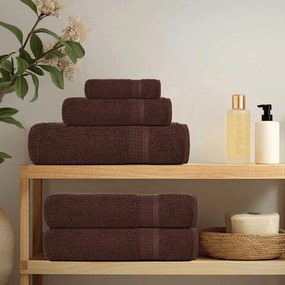 Ručníky FROGN 4 ks hnědé 30x30 cm 360 g/m² 136753