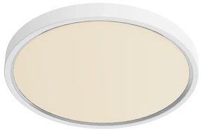 Stropní LED světlo do koupelny NORDLUX Noxy IP44 - bílá, Noxy v bílé barvě je dodáván včetně 2 odnímatelných kroužků v černé a chromové barvě.