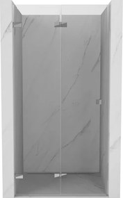 Mexen, Mexen Lunar-F skládací levé sprchové dveře 70 cm, průhledné, chrom - 836-070-000-01-00-L