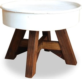 vidaXL Konferenční stolek masivní recyklované dřevo, , 60x45cm [244820] Barva: Stříbrná