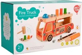 Lucy  Leo Hasiči konstrukční set se zatloukačkou / od 3 let