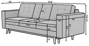 Sedací souprava Asgard 3+1 Materiál / Dekor: Mat Velvet 75