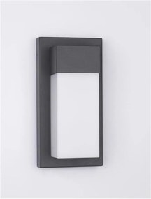 NV 9060202 Venkovní nástěnné svítidlo LETO černý hliník akrylový difuzor LED 18W 3000K 220-240V 120st. IP65 - NOVA LUCE