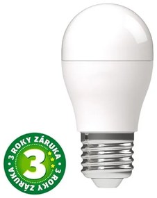 Ultra úsporná prémiová LED žárovka E27 2,9W 470lm G45 denní, ekv. 40W, 3 roky