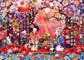 SCHMIDT Puzzle Japonský čajový obřad / 500 dílků / 48,1 x 34,1 cm