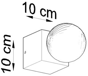 Sollux SL.0676- Nástěnné svítidlo ABEL 1xE27/60W/230V