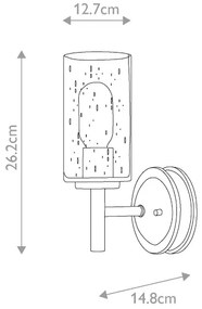 Elstead HK-COLLIER1 - Nástěnné svítidlo COLLIER 1xE27/100W/230V
