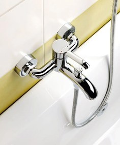 Sapho, LUKA podomítková sprchová baterie, 2 výstupy, otočný přepínač, chrom, LK43