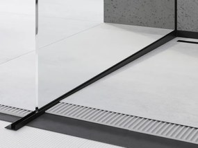 Mexen Line-B lišta na sklo 180 cm levá, černá matná, 187004180L