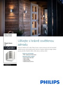 LED Venkovní nástěnné svítidlo Philips Sunset 17295/47/16 chromové