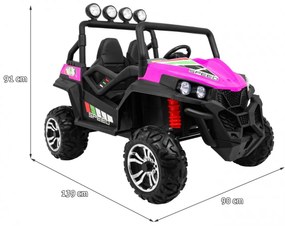 HračkyZaDobréKačky Dětské autíčko Grand Buggy 4x4 LIFT růžové