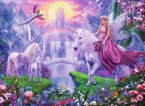 Ravensburger Svítící puzzle Magická noc jednorožců XXL / 200 dílků / o