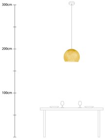 creative cables Závěsná lampa se stínidlem kupole z PE vlákna, polyester Barva: Petrolejová, Průměr: XS - Ø 25 Cm