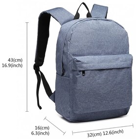 Konofactory Modrý lehký batoh do školy "Basic" 7L