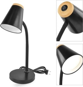 EMOS Černá LED stolní lampička Tara 4,5W Z7641B