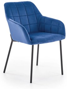 Jídelní židle Davos, modrá / černá