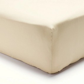 Polášek Jersey prostěradlo na vysokou matraci (až 30cm), 160x200cm, na dvoulůžko světle béžové