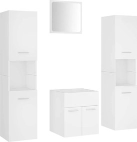 Set koupelnového nábytku bílý dřevotříska 3071036