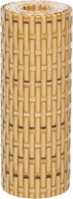 Balkonové zástěny 10 ks světle hnědé 255 x 19 cm polyratan 156317