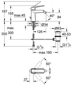 Grohe Allure Brilliant Bidetová baterie páková, Supersteel 23117DC0