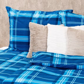 4Home Flanelové povlečení Blue plaid