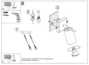 Bodové svítidlo Ring, 1x béžové kovové stínítko, (možnost polohování)