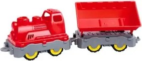 BIG Power Worker 55784 Mini vláček s vagónem 45 cm červená / od 2 let