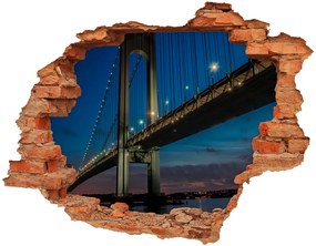 Wallmuralia Fototapeta díra na zeď 3D Brooklynský most 90x70 cm