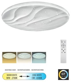 LED Stmívatelné stropní svítidlo LIKA LED/36W/230V 2700-6500K + dálkové ovládání