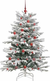 Umělý Skládací Vánoční Strom Bílá 150 cm PE a PVC 3395631