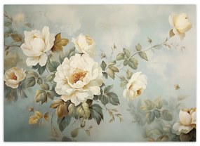 Fototapeta, Vintage jarní květiny - 368x254 cm