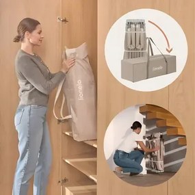 LIONELO Dětská ohrádka Florence Easy Fold Beige Sand / 150 x 180 cm /