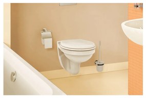 TECE set 1- Instalační modul s nádržkou UNI pro WC + tlačítko chrom + úchyt + zvuková izolace + závěsné WC + WC sedátko