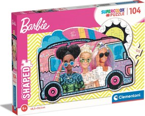 Clementoni - Obrysové puzzle 104 Barbie na výletě