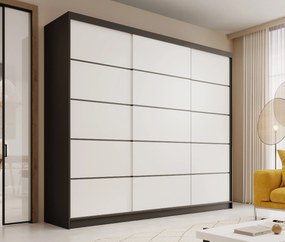 ADRK Furniture Posuvná skříň Andy 250 ADRK-SW-AND-BW-250