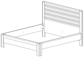 BMB Postel ADRIANA Lux Materiál: Buk jádrový, Povrchová úprava: oblé rohy, Specifikace: 120x200