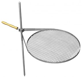 Grilovací rošt NEREZ polohovací Ø 60 cm ✔ Rošt se zemním pouzdrem