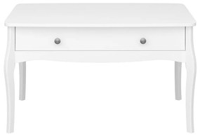 Konsimo Sp. z o.o. Sp. k. Odkládací stolek BAROQUE 55x96,5 cm bílá KO0016
