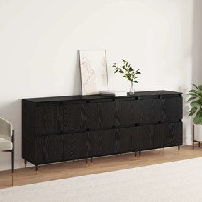 Úložná skříňka 3 ks Černý dub 60 x 35 x 70 cm 3394511