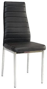 Jídelní židle, H-261 Bis Alu, černá/nohy aluminium